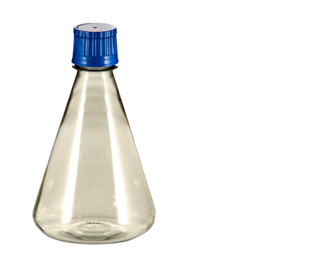 PC Erlenmeyer Flask, 2000ml, Flat Base